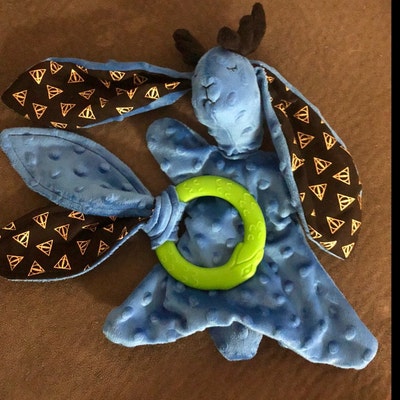 Bunny Ear Teether PDF Sewing Pattern Baby Toy Wooden Teether Ring ...