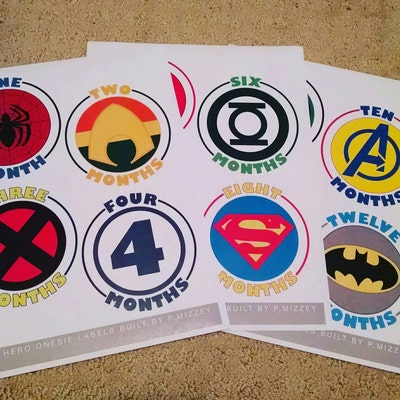 Superhero Flashcards - Etsy