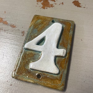 Tile Address Numbers. Handmade and Hand-glazed. Weatherproof, Fadeproof ...