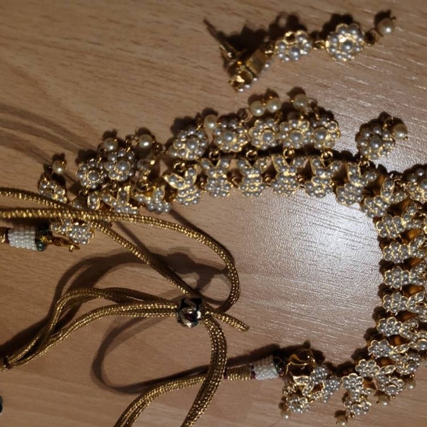 NS170 Chandan Haar - Hyderabadi Jewelry - Indian Long Mala - Gold ...