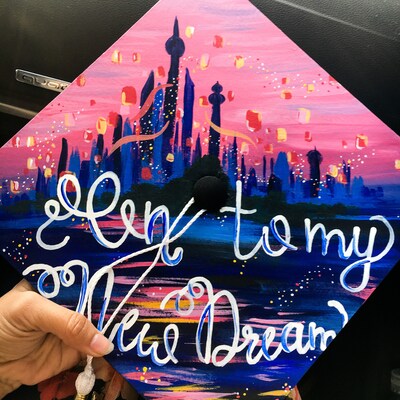Custom Alien Grad/graduation Cap Painting - Etsy