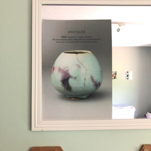 Ginkgo Leaf Kintsugi Poster, Kintsugi Print, Kinstukuroi Art, Japanese ...