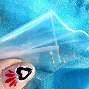 INVISIBLE Nose Rings and Nose Studs Clear Nose Retainer to Hide Your ...
