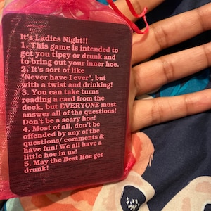 Who's the Biggest Hoeadult Card Game,drinking Game,card Game,ladies ...