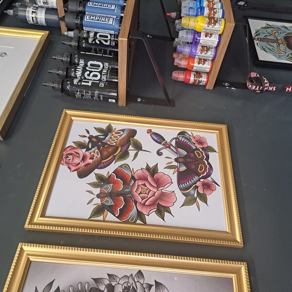 Moths Tattoo Flash Sheet! Moth/ Butterfly Tattoo Designs Insect ...