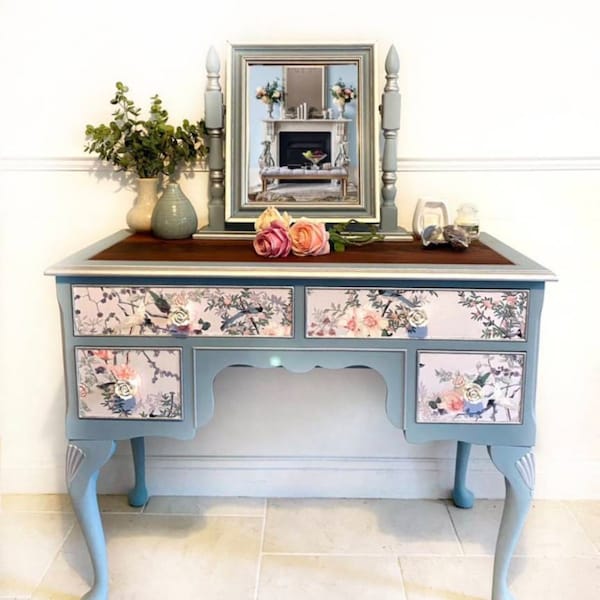 SOLD but Similar Items Available for Commission. RARE Stunning Hand Painted and Decoupaged ...