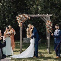 White and Sage Green Wedding Table Arrangement, Guest Table Flower Ball ...