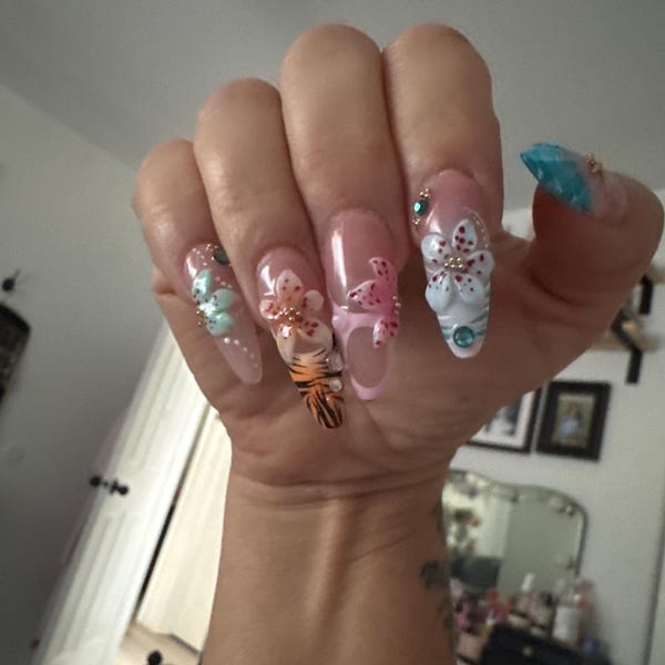 3D Koi Fish Press on Nails | Japanese Inspired Nail Art | Serene Koi ...