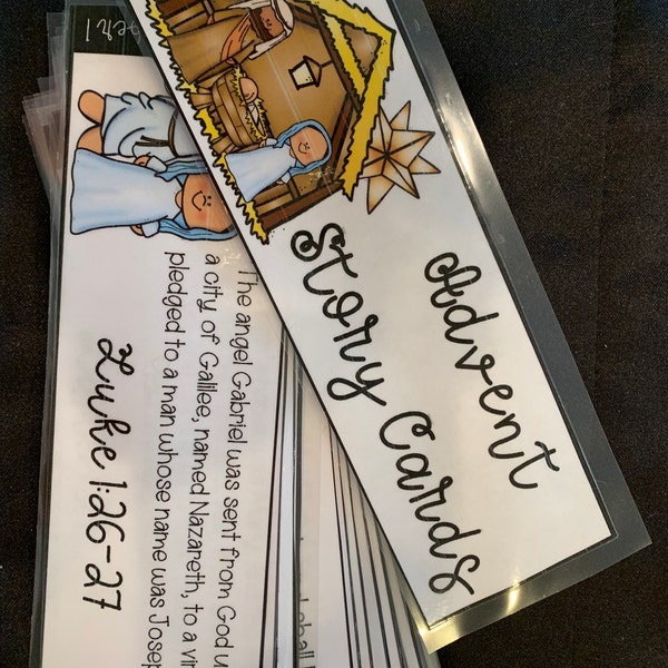 Advent Story Cards for Kids, Nativity Bible Story (digital Download) - Etsy
