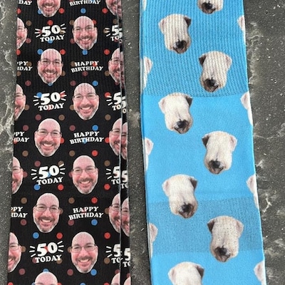 Custom Birthday Socks 20th, 30th, 40th, 50th, 60th, 70th, 80th Birthday Gift, Birthday Gift for ...