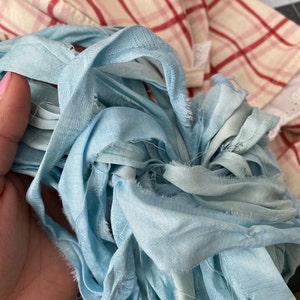 1 Oz Sari Silk Threads W/ribbon Pieces Free Shipping Journal - Etsy