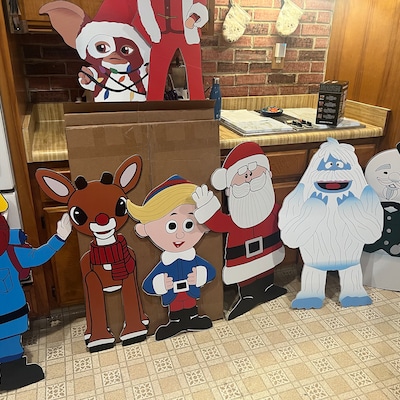GRINICH Christmas Indoor/outdoor Characters Corrugated Plastic - Etsy