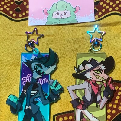 Helluva Boss 3D Acrílico Encanto Stolas Blitz Stolitz Millie Moxxie ...