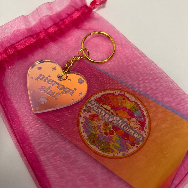 Pierogi Slut Iridescent Acrylic Keychain - Etsy