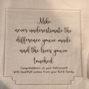 Personalized Work Anniversary Plaque Employee Recognition Appreciation Award Workiversary 25 ...