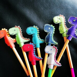 ITH Dino Duo Pencil Topper 4x4 and 5x7 Included Embroidery Design ...