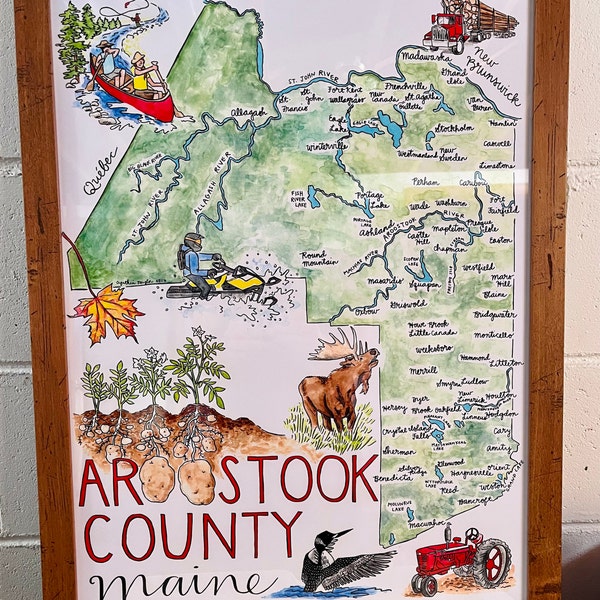 Maine Alphabet Print - Etsy