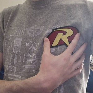 Modern Robin Logo Sidekick Iron on Embroidery Patch Mtcoffinz Choose ...