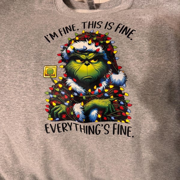 Grinch Bubble Gum DTF Heat Transfer, Christmas Grinch Print, Full Color ...