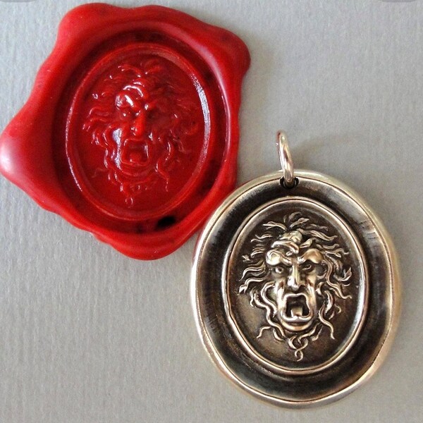 Wax Seal Necklace Aladdin Magic Genie Lamp Antique Wax Seal Jewelry ...
