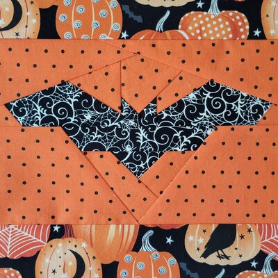 Bat Paper Piecing Pattern, PDF - Etsy