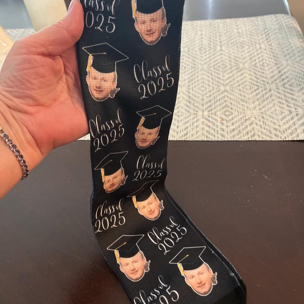 Custom Graduation Socks, Custom Face Socks, Graduation Gift for Him ...