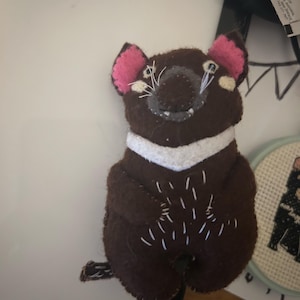 Wombly Wombat PDF Pattern, a Hand Sewn Wool Felt Ornament/ Toy, Bush ...