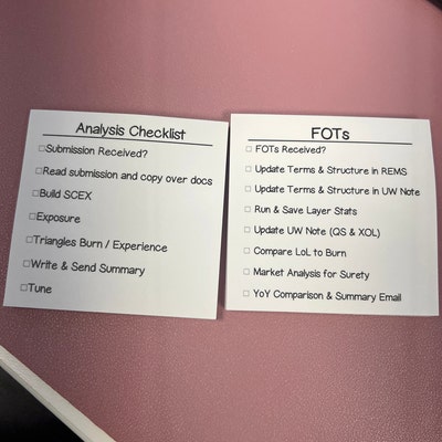 Custom Checklist Sticky Notes // Organization 3x3 Stick Notes, Check ...