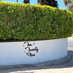 Large Mid Century Cursive House Numbers - Etsy