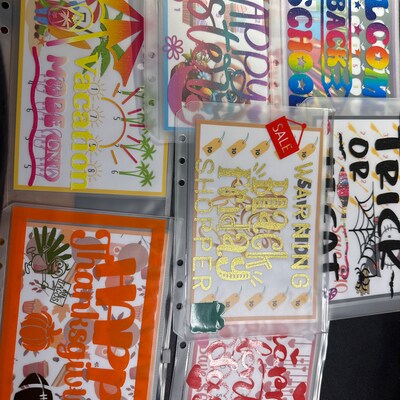 Clear Cash Laminated Envelopes With Vinyl A6 Binder Single Envelope ...