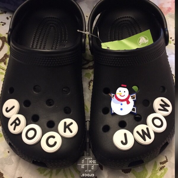 Alphabet / Letters PVC Shoe Charms for Your Crocs / Silicone Bracelet ...