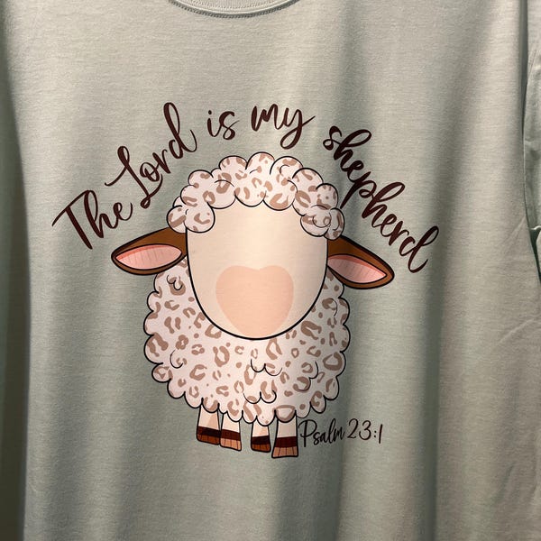 The Lord is My Shepherd Faith Religious DTF Print Ready to Press - Etsy