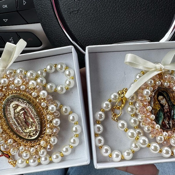 Virgin of Guadalupe Car Rearview Mirror Charm,rearview Mirror Accessory ...