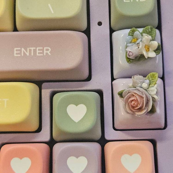 Pastel Dream Macaron Translucent Keycap, MX Cherry Switches Mechanical ...