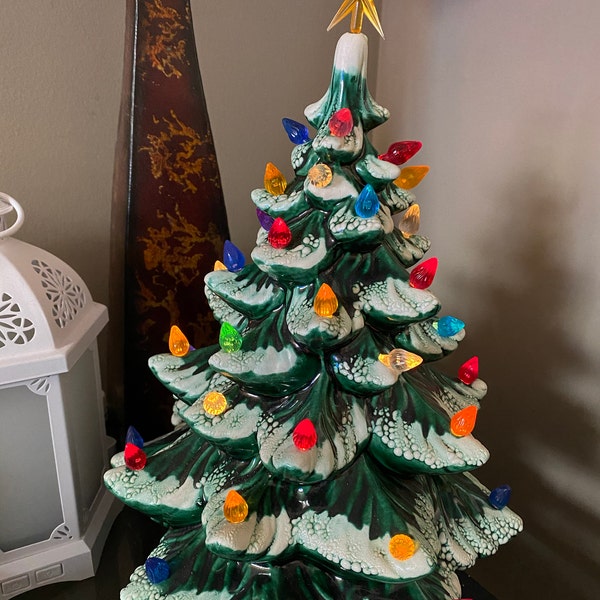 Extra Star - Vintage Style Ceramic Christmas Tree Plastic Replacement ...