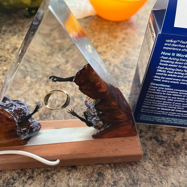 Orca Whale and Diver Resin Lamp, Killer Whale Night Light,epoxy Resin ...