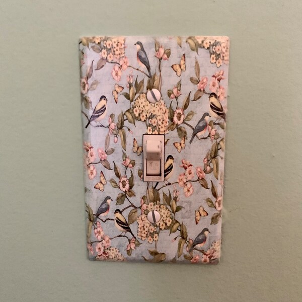 Birds Butterflies Flowers Shabby Chic Home Decor Birds Metal Light ...