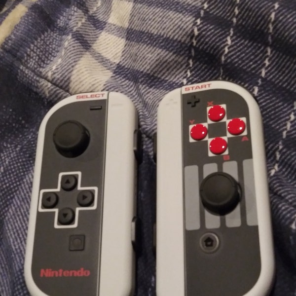 Custom NES Nintendo Themed Nintendo Switch Joy-con Joycon Controllers ...