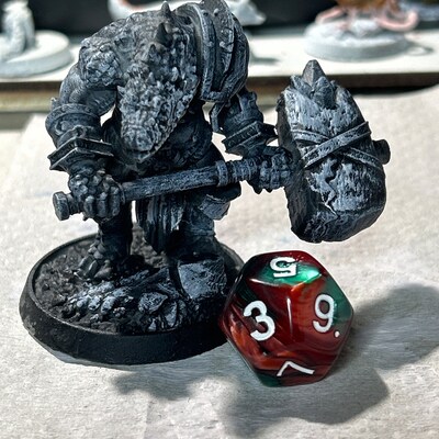 Monkey Mortar 32mm/54mm Scale Miniature with Dnd 5ed. Stats Cobramode ...