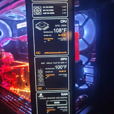 SENSORPANEL TEMPLATE AIDA64 480x1920 - Etsy