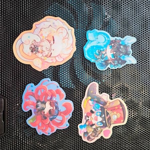 Honkai: Star Rail fanmade Vinyl Waterproof Glitter Die Cut Stickers ...