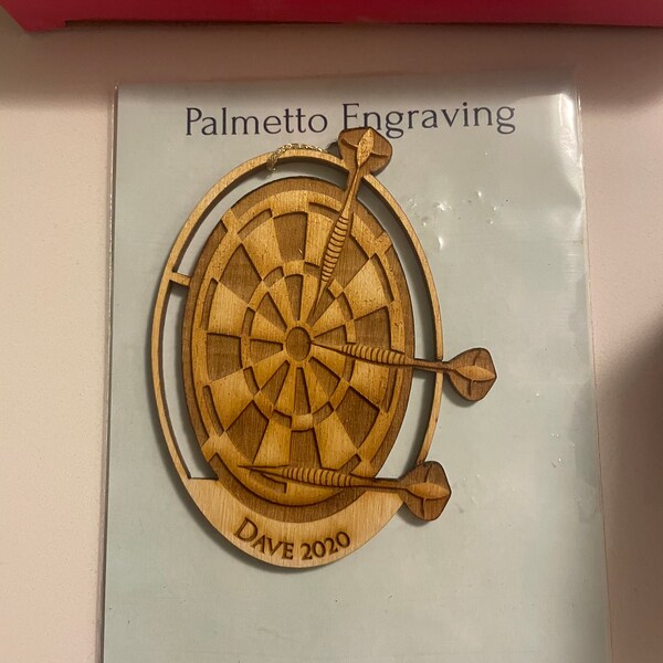 Personalized Dart Board Ornament - Dart Team Gift Ideas - Darts ...