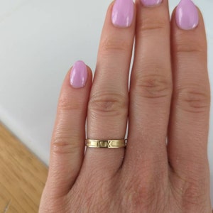 14k Real Solid Gold Diamond X Ring, Criss Cross Ring, Cross Thumb Ring ...
