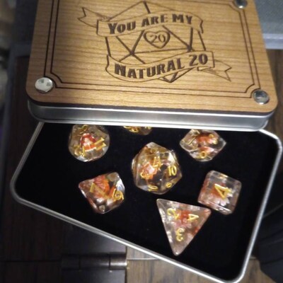 11 Pieces Elves Dice Box and Seafoam Green Frosted Dice Set Seafoam ...