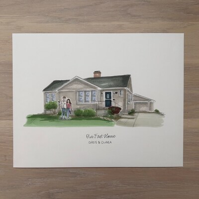 Father of the Bride House Art Print - Etsy