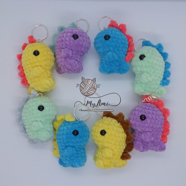 No-sew Mini Dino Crochet Pattern - Etsy