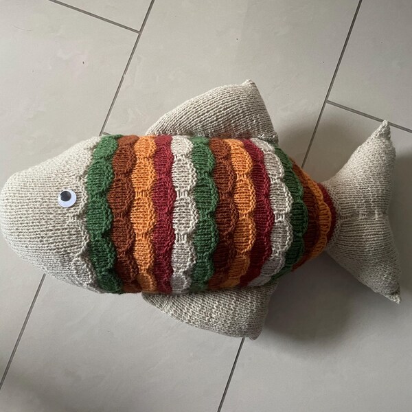 Tropical Fish Cushion Knitting Pattern - Etsy
