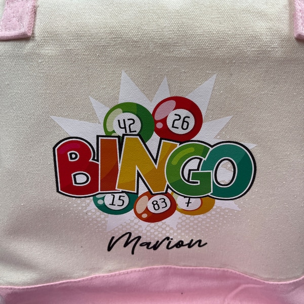 Personalized Bingo Name Gift Bag, Bingo Queen Gift, Box Game Gift ...