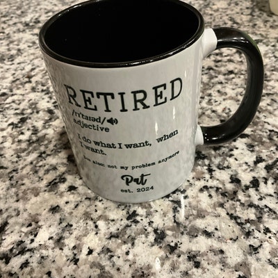 Retirement Gifts for Women, Personalized Retired Coffee Mug, Retirement ...