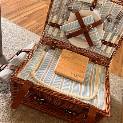 Personalized Wine Cheese Portable Adventure Picnic Set Personalized ...